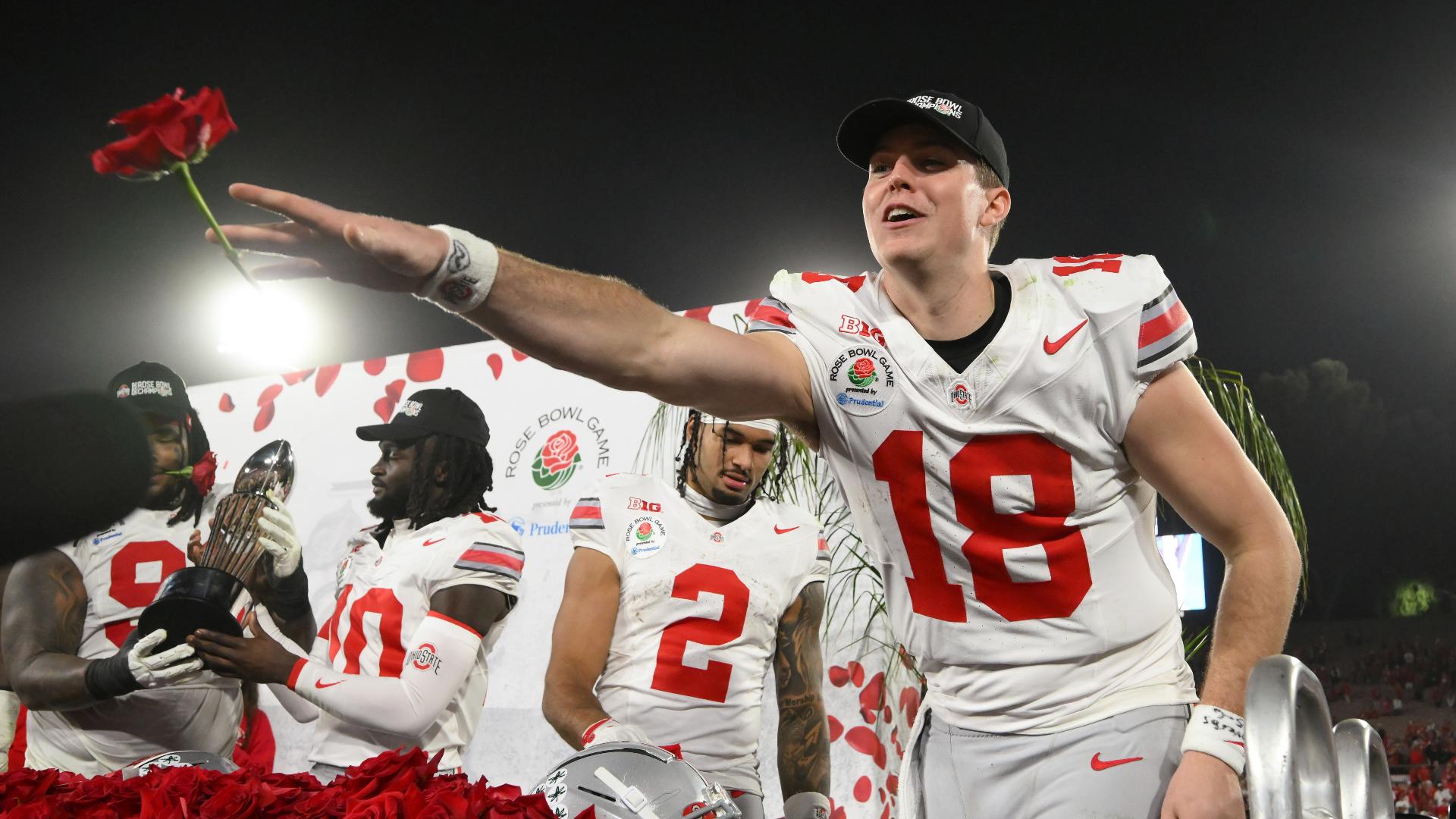 Ohio State's Will Howard briefly denied stage entry over postgame ...