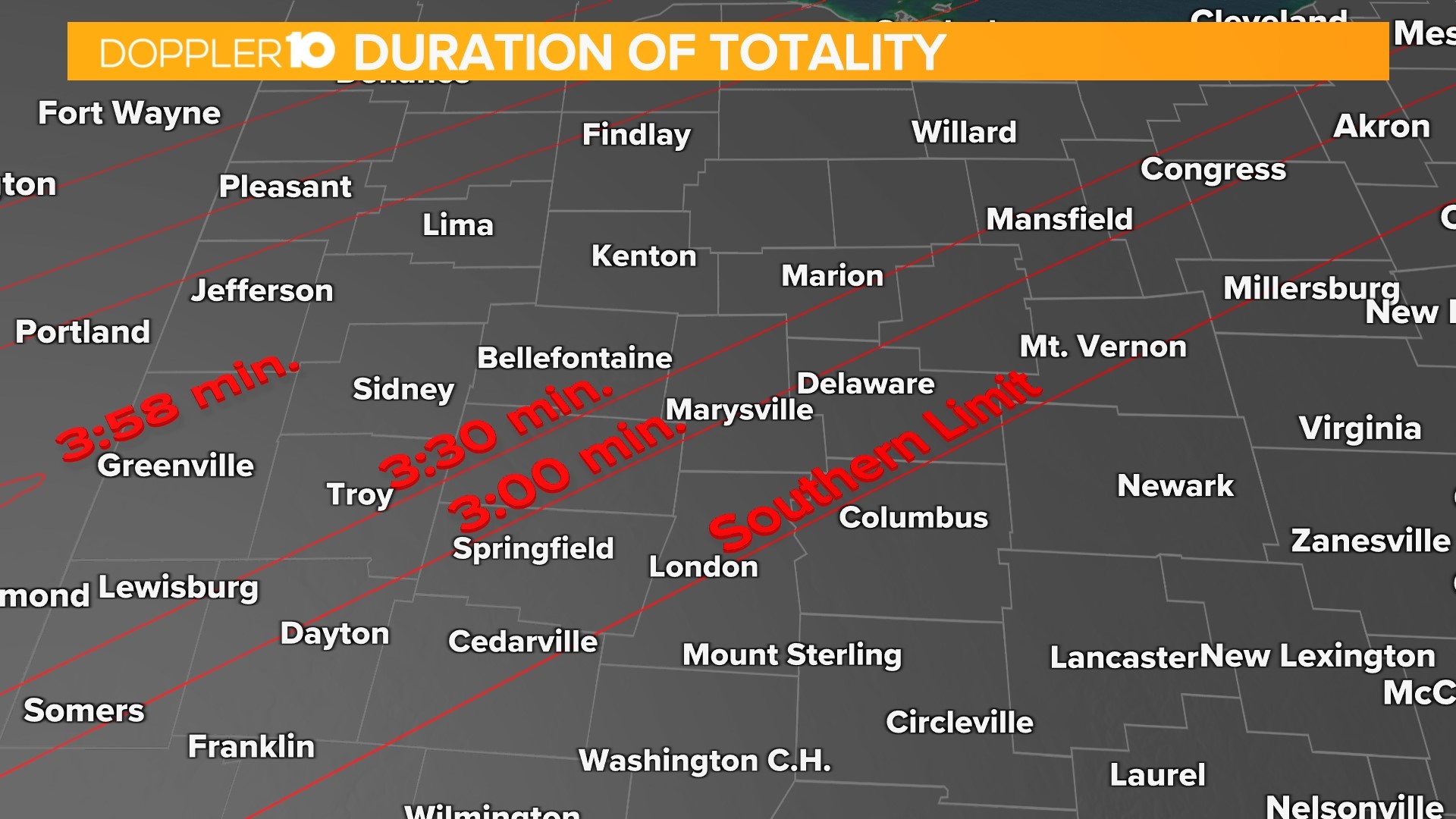 2024 solar eclipse: Where is the path of totality in Ohio? | 10tv.com