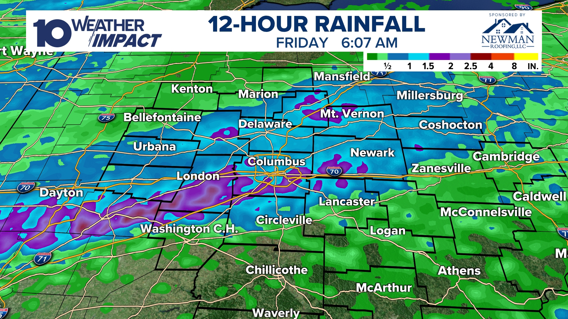 Showers and thunderstorms brought heavy rainfall and flooding to Ohio ...