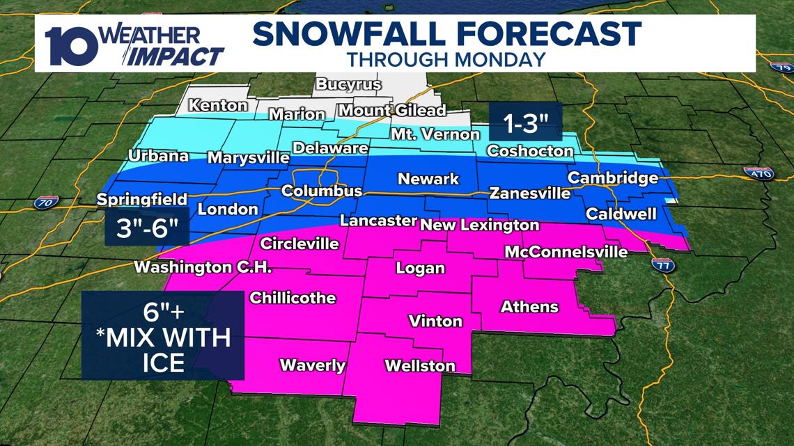 Winter storm to impact Ohio, bringing heavy snowfall | Columbus, OH ...