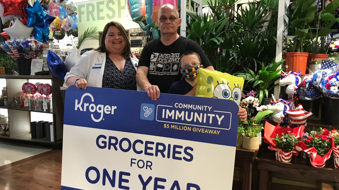 Central Ohio man wins free groceries for a year from Kroger's vaccine ...