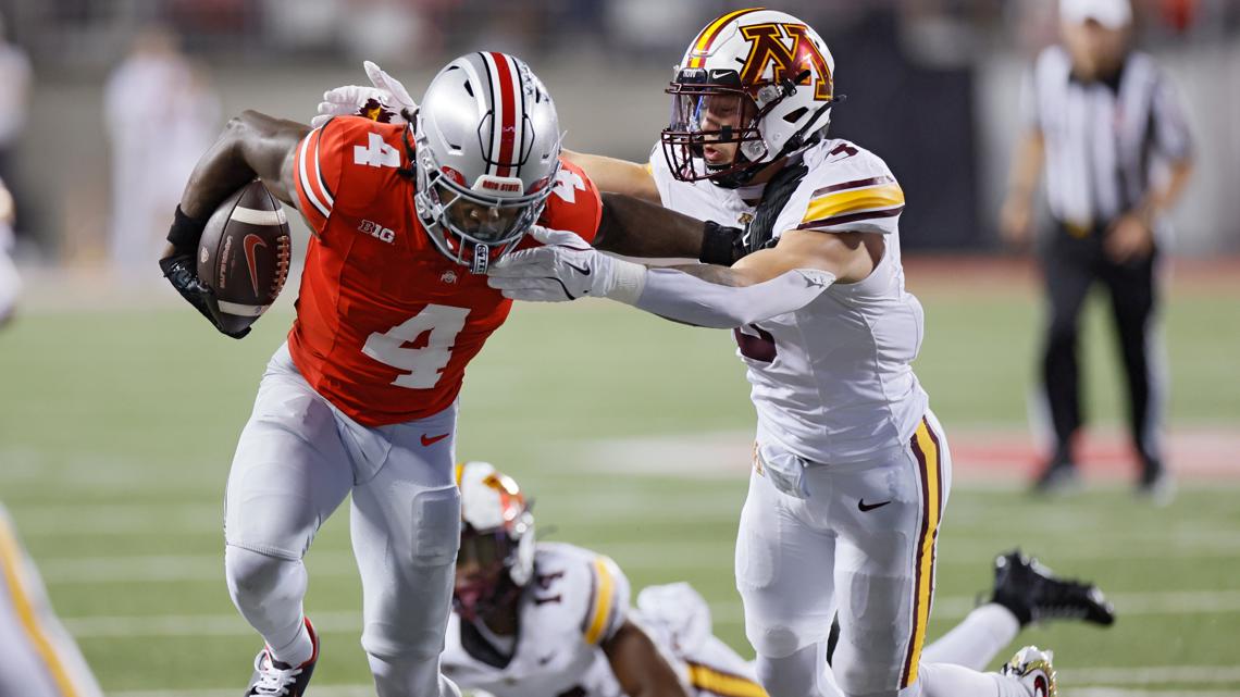 Halftime Show: Ohio State Marching Band and Ohio U's Marching 110 join forces | 10tv.com