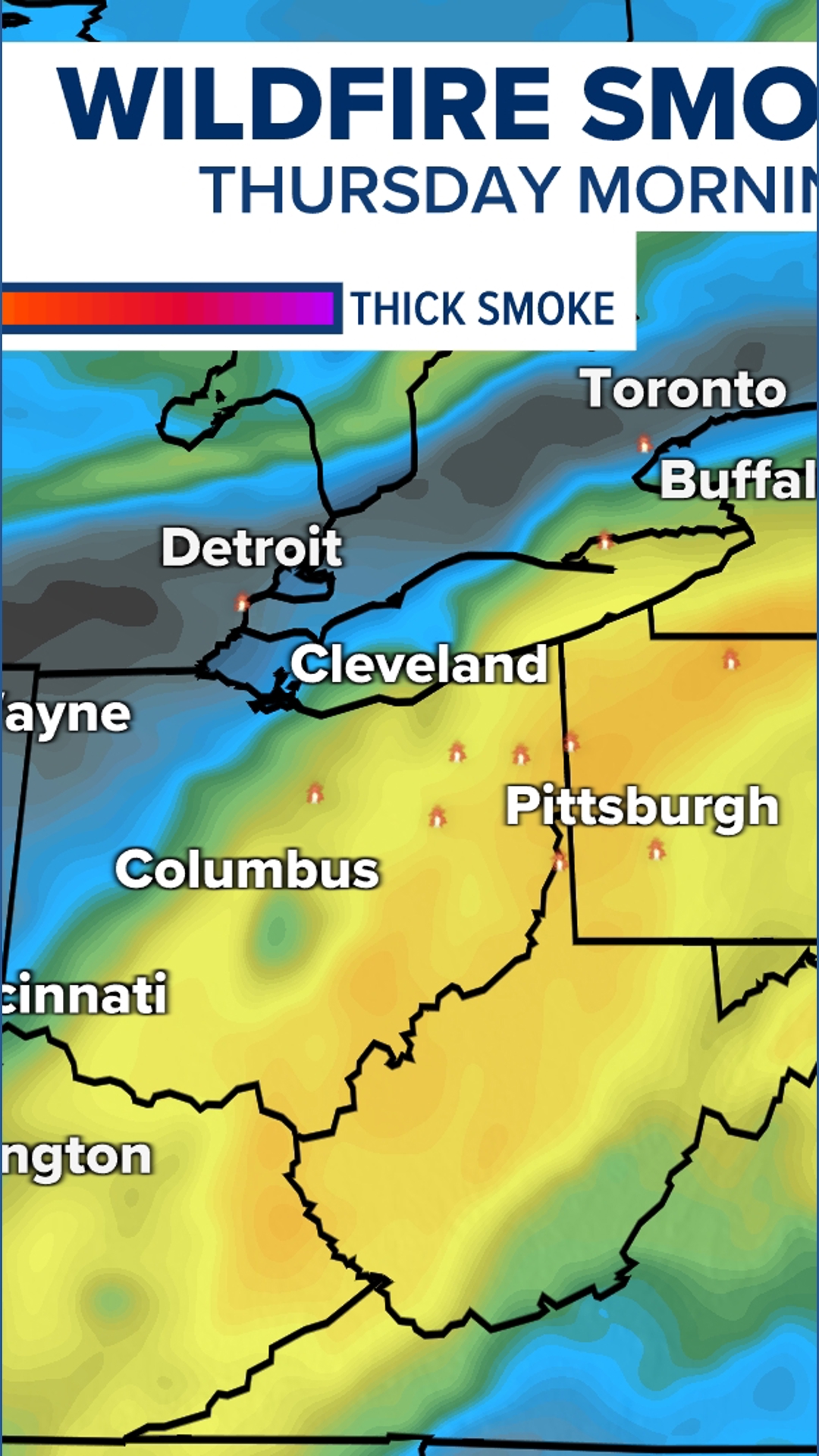 Wildfire smoke may have impacts on Ohio air quality | 10tv.com