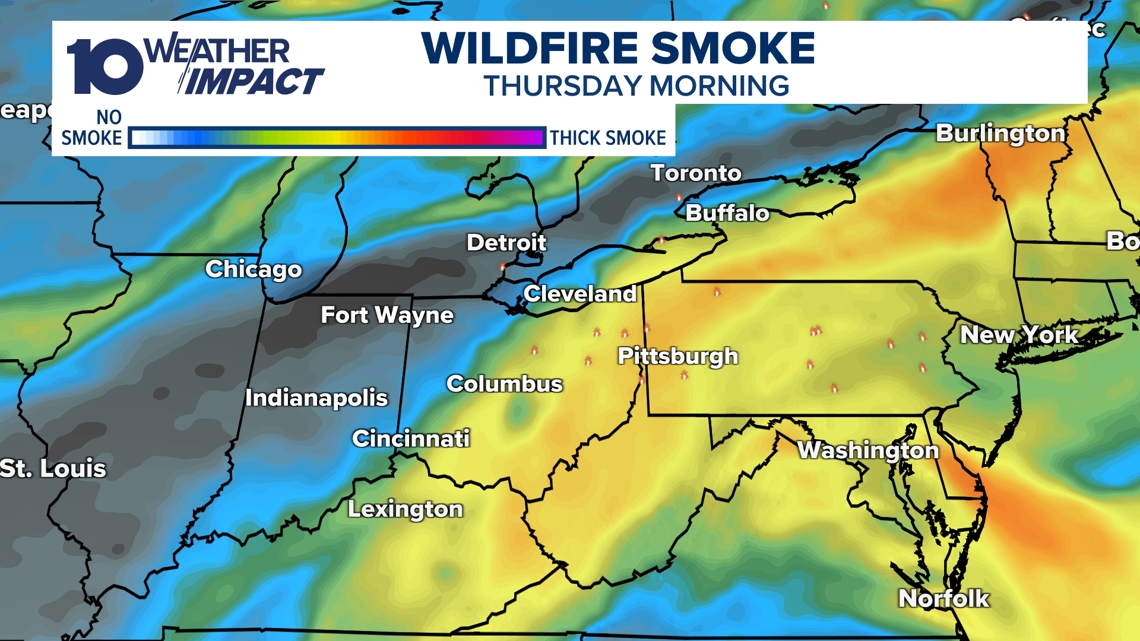 Wildfire smoke may have impacts on Ohio air quality | 10tv.com