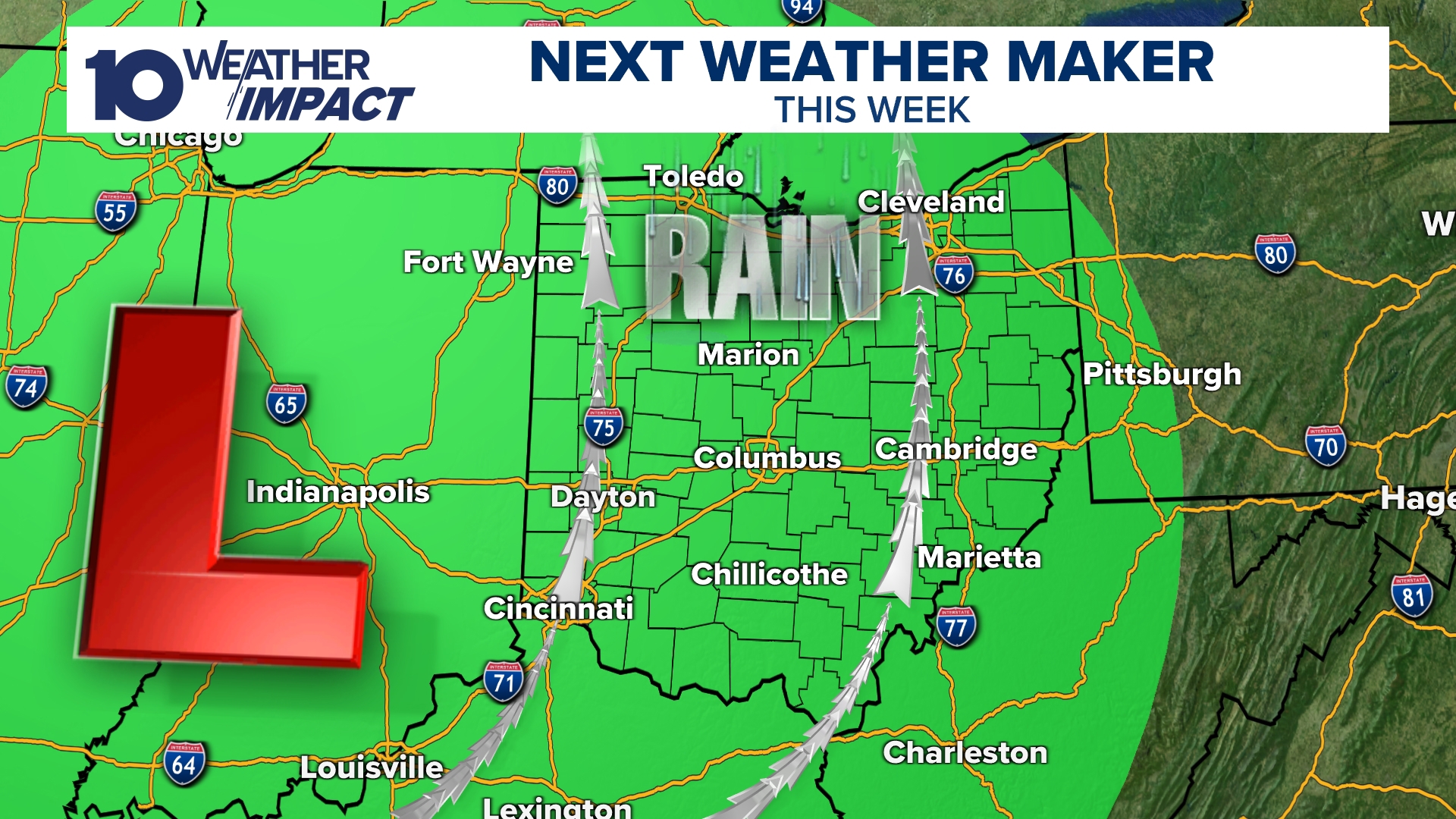 Central Ohio expecting beneficial rain with potential storms in ...