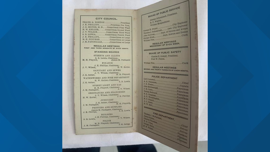 Marion Fire Department opens time capsule from 1905 | 10tv.com