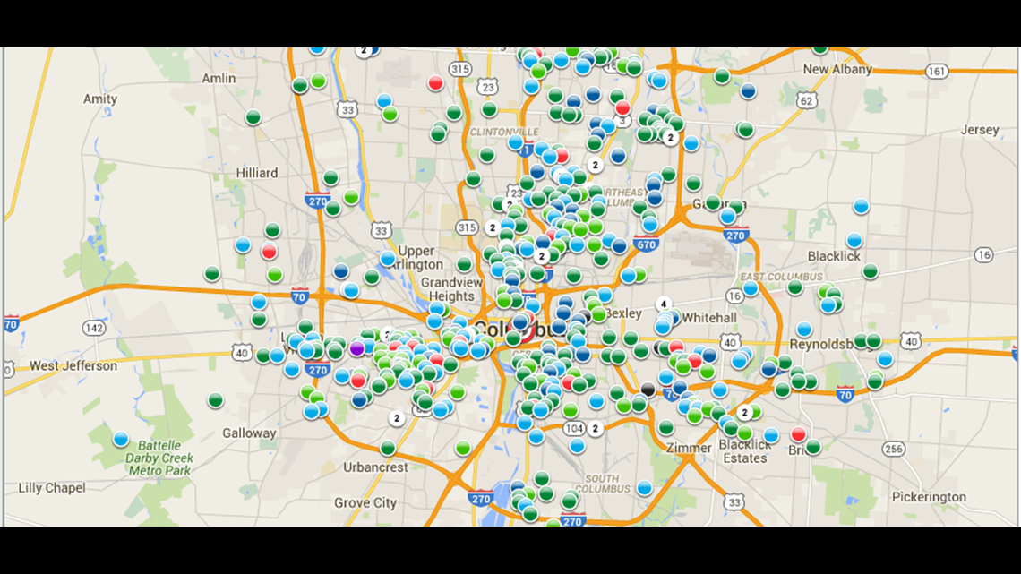 Mapping crimes online isn't all the same in central Ohio | 10tv.com
