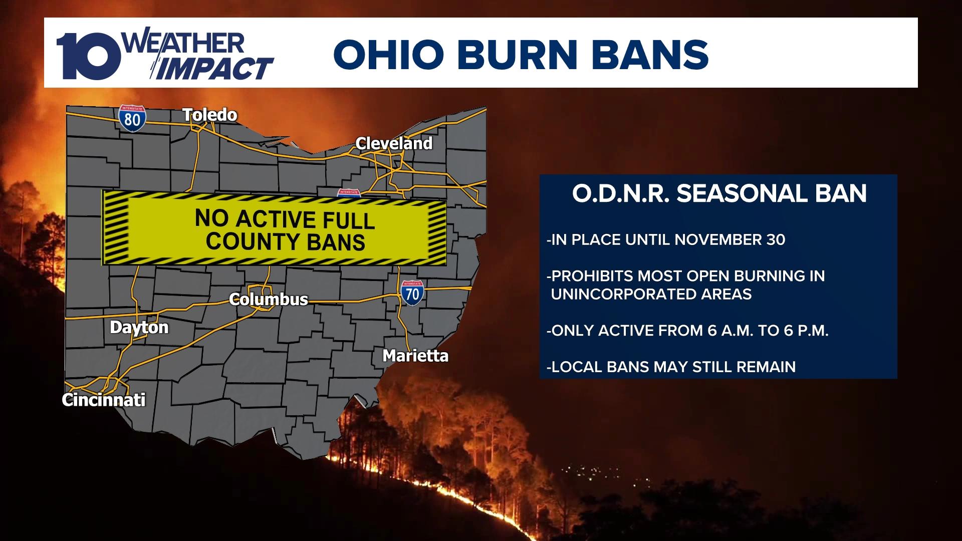 Ban on open burning for 24 Ohio counties | 10tv.com