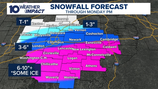 How much snow did Columbus get? | Snowfall totals in central Ohio ...