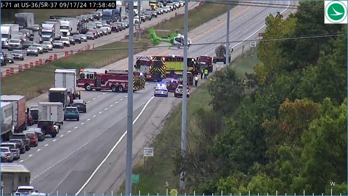 1 flown to hospital after crash on I-71 in Delaware County | 10tv.com
