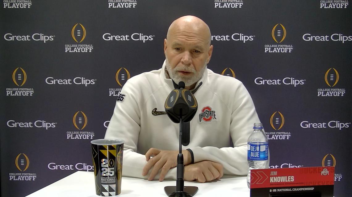Jim Knowles | Ohio State Media Day at CFP National Championship in ...