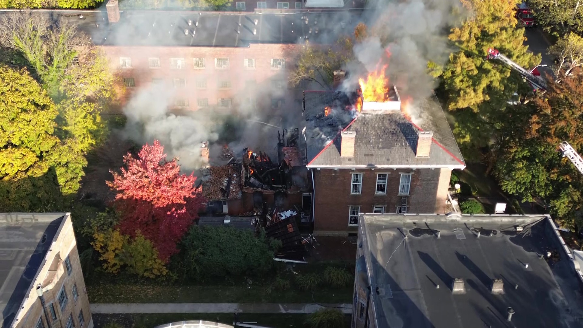 Drone video shows fire, heavy damage at Kelton House Museum in downtown ...