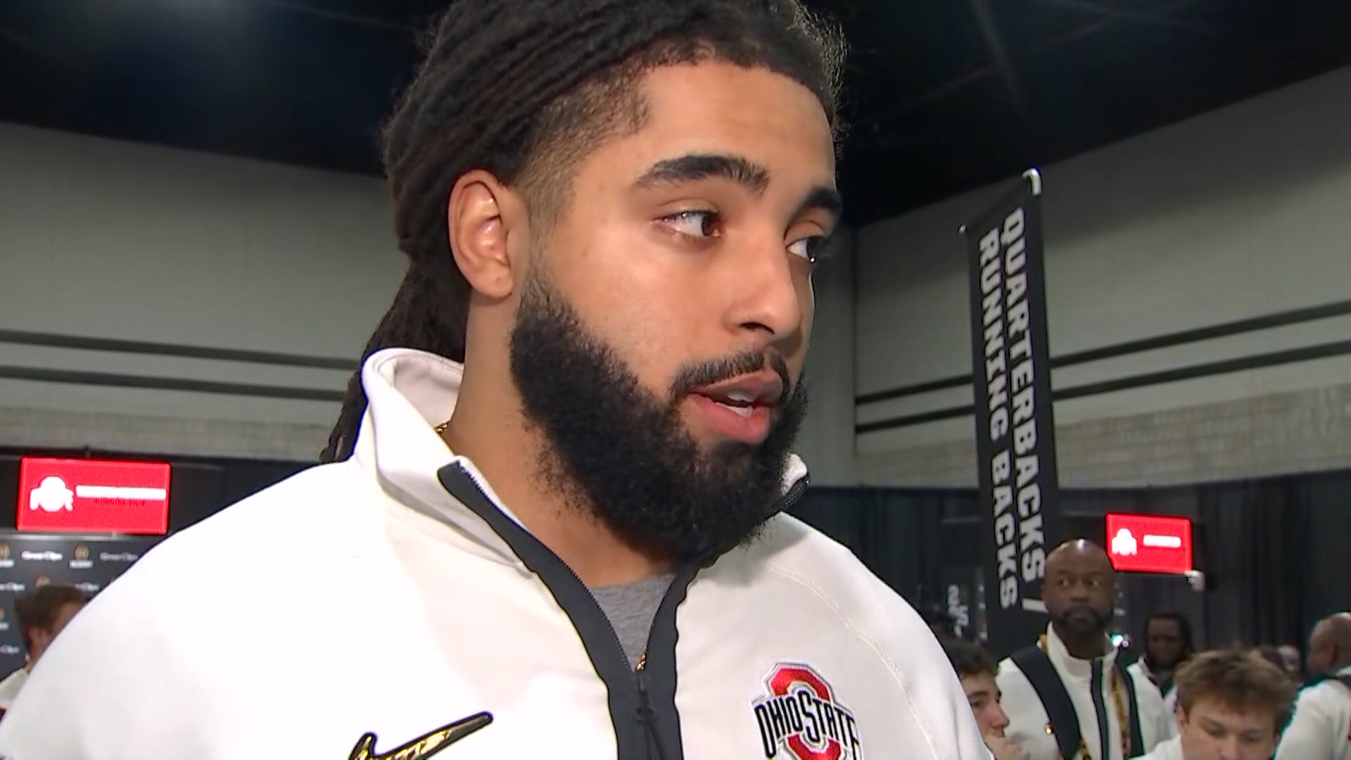 Gee Scott Jr. | Ohio State Media Day at CFP National Championship in ...