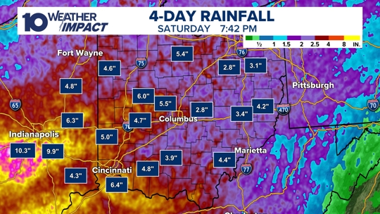Flooding in and around Columbus, OH: Road closures, impacts | 10tv.com