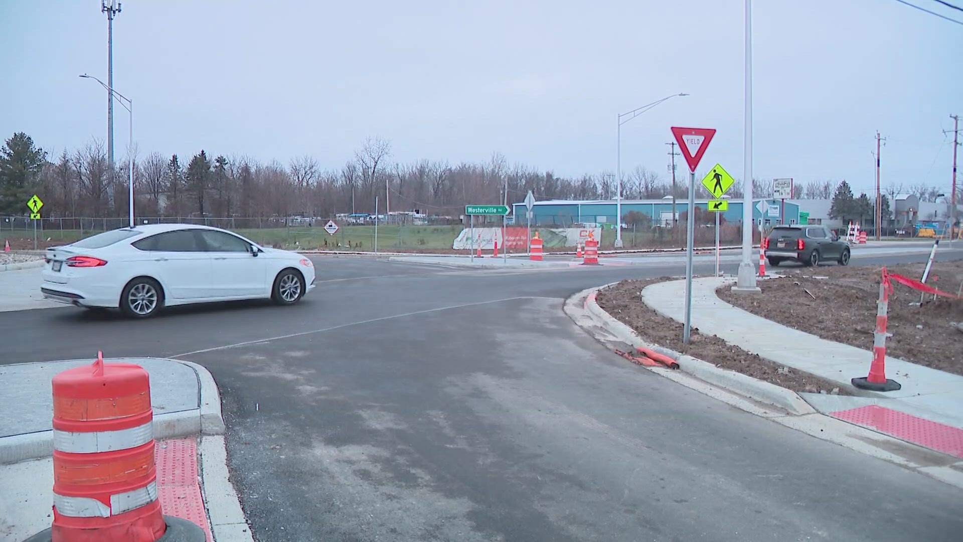 Columbus completes new Westerville Road roundabout after months of ...