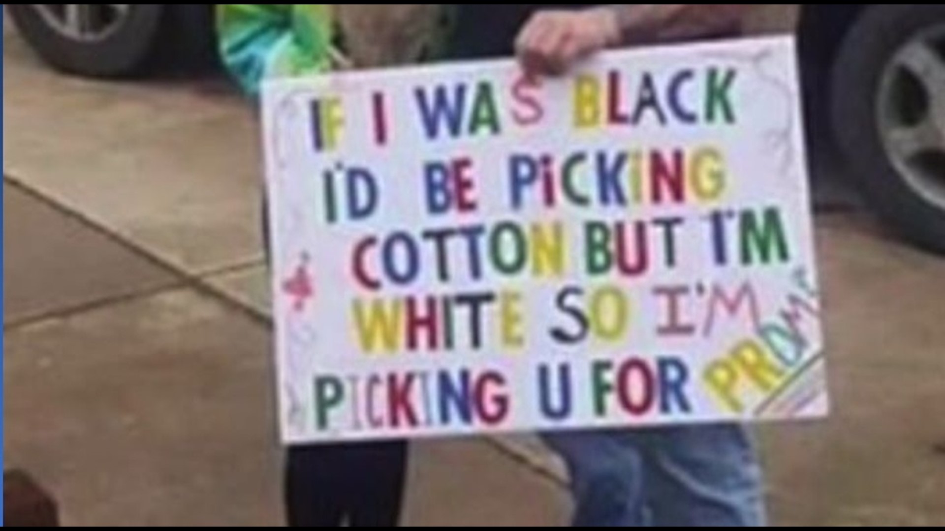 Ohio student barred from prom over 'picking cotton' promposal sign ...