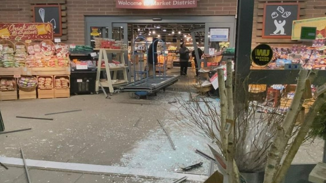 Driver 'denied entry' into Market District, crashes into store | 10tv.com