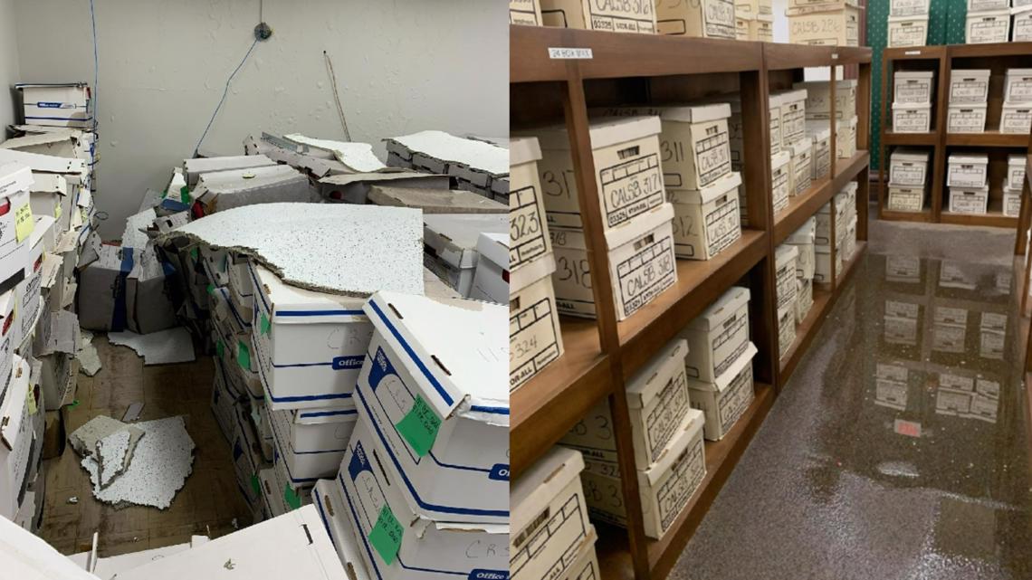 Burst pipe causes massive water damage at Marion County Courthouse ...