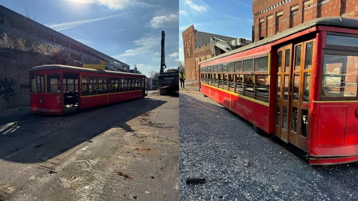 Trolley rescued from old Spaghetti Warehouse building | 10tv.com