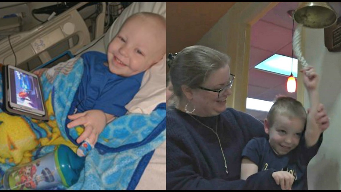 5-year-old rings the cancer-free bell after fighting cancer most of his ...