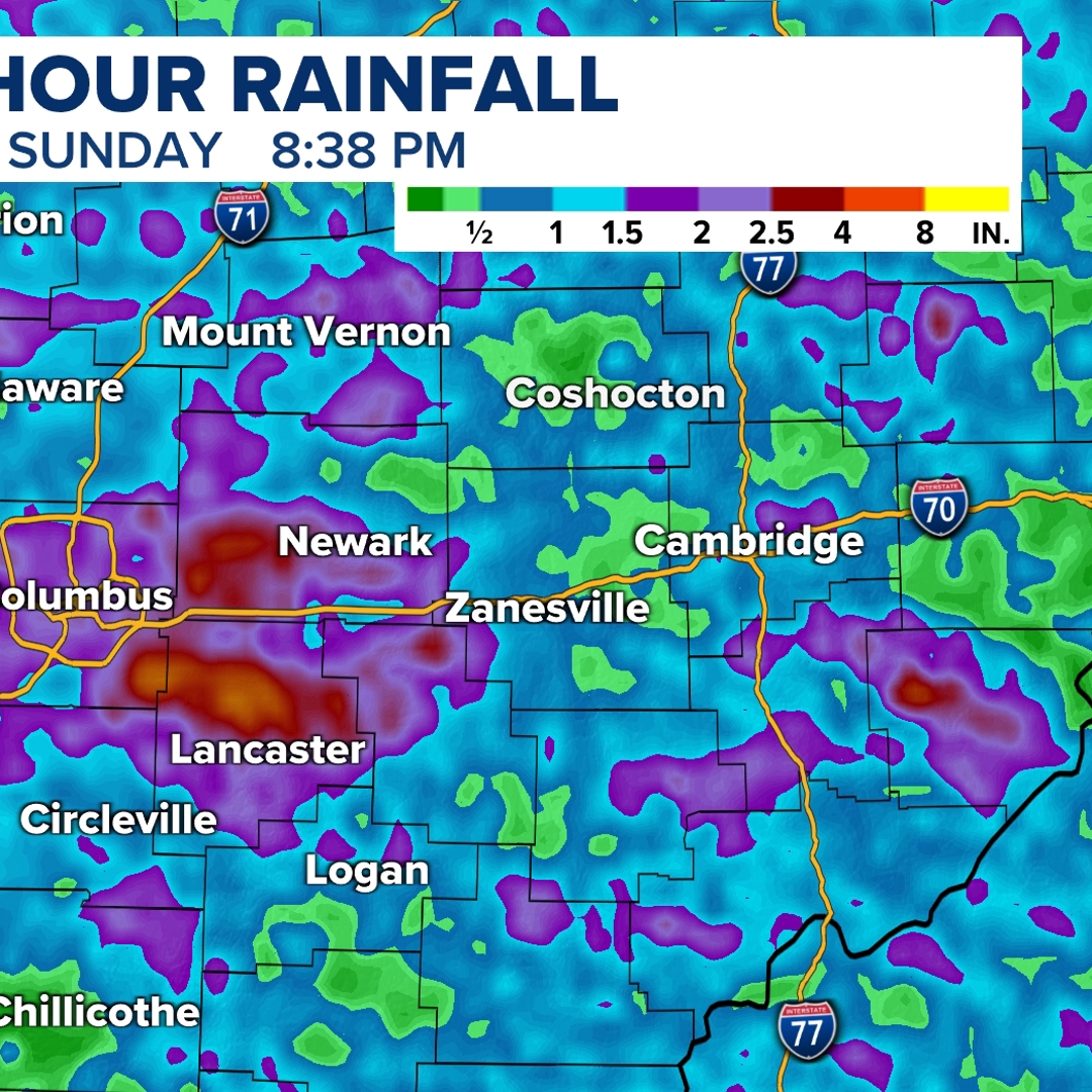 Rainfall totals: Heavy rain triggers flash flooding in central Ohio ...