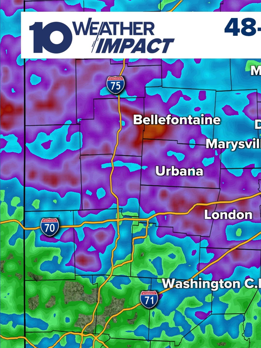 Rainfall totals: Heavy rain triggers flash flooding in central Ohio ...
