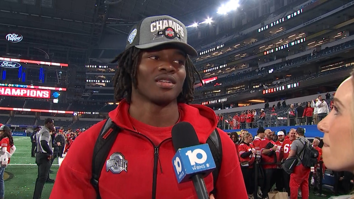 Jeremiah Smith postgame interview | Ohio State vs. Texas Cotton Bowl ...
