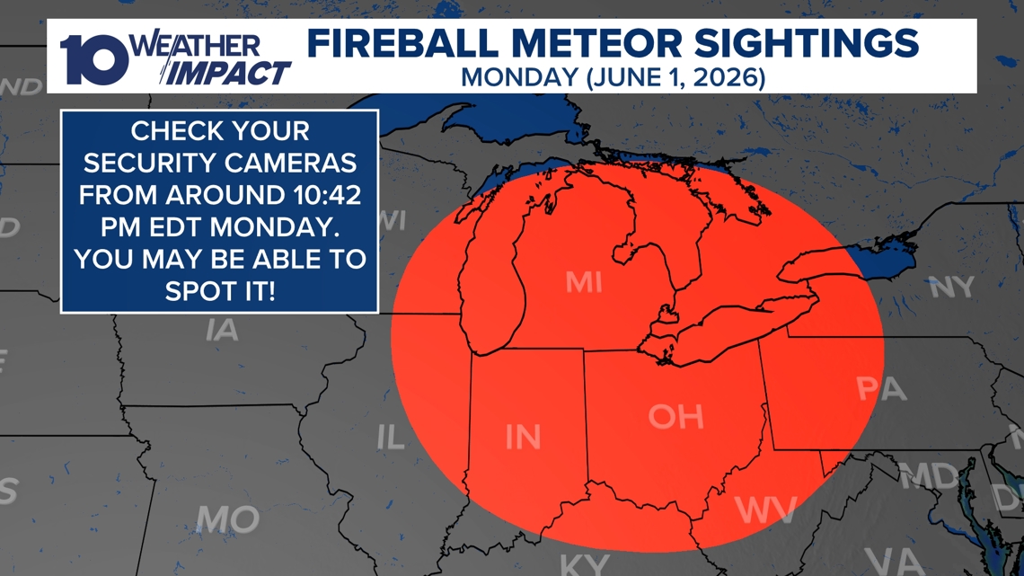 Meteor spotted over parts of Ohio Monday night | 10tv.com