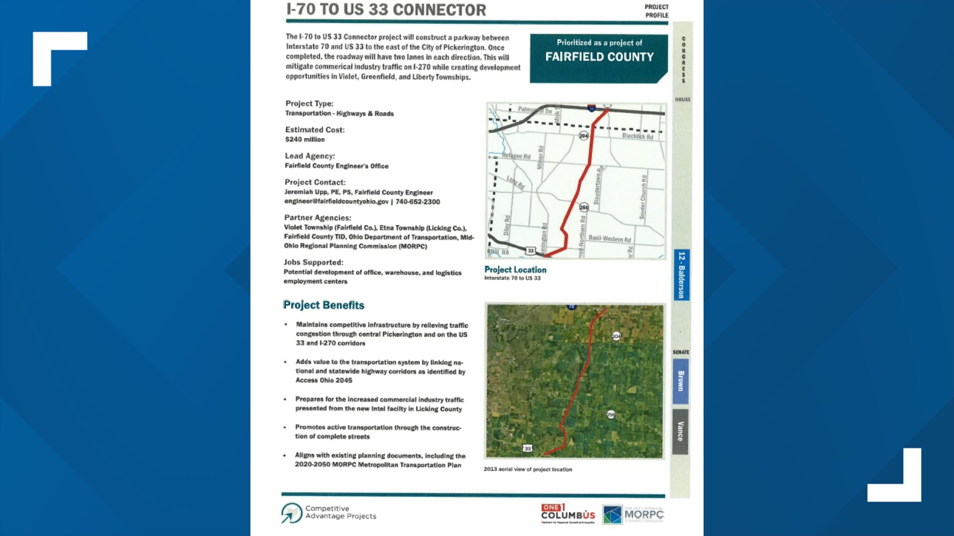 Proposed 'connector' between US-33, I-70 has some fearful for ...