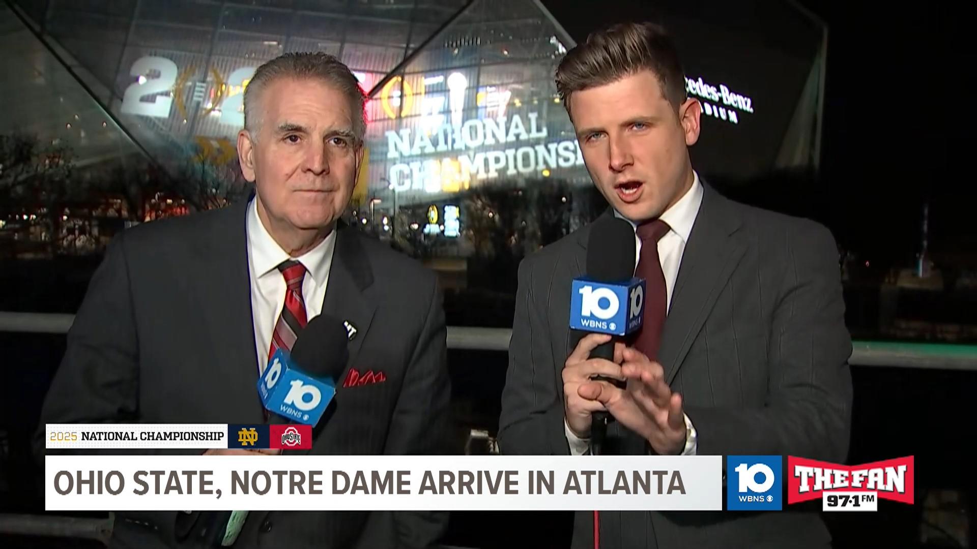 Ohio State, Notre Dame arrive in Atlanta for national championship game ...