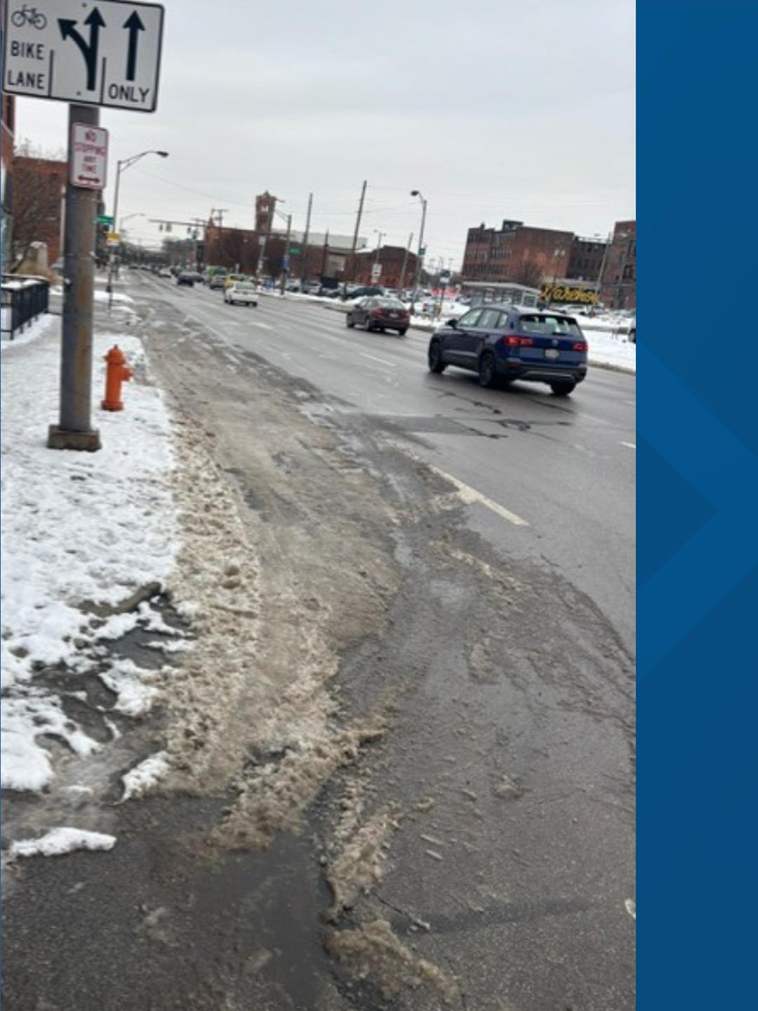 Unplowed bike lanes causing concerns on major streets in Columbus ...