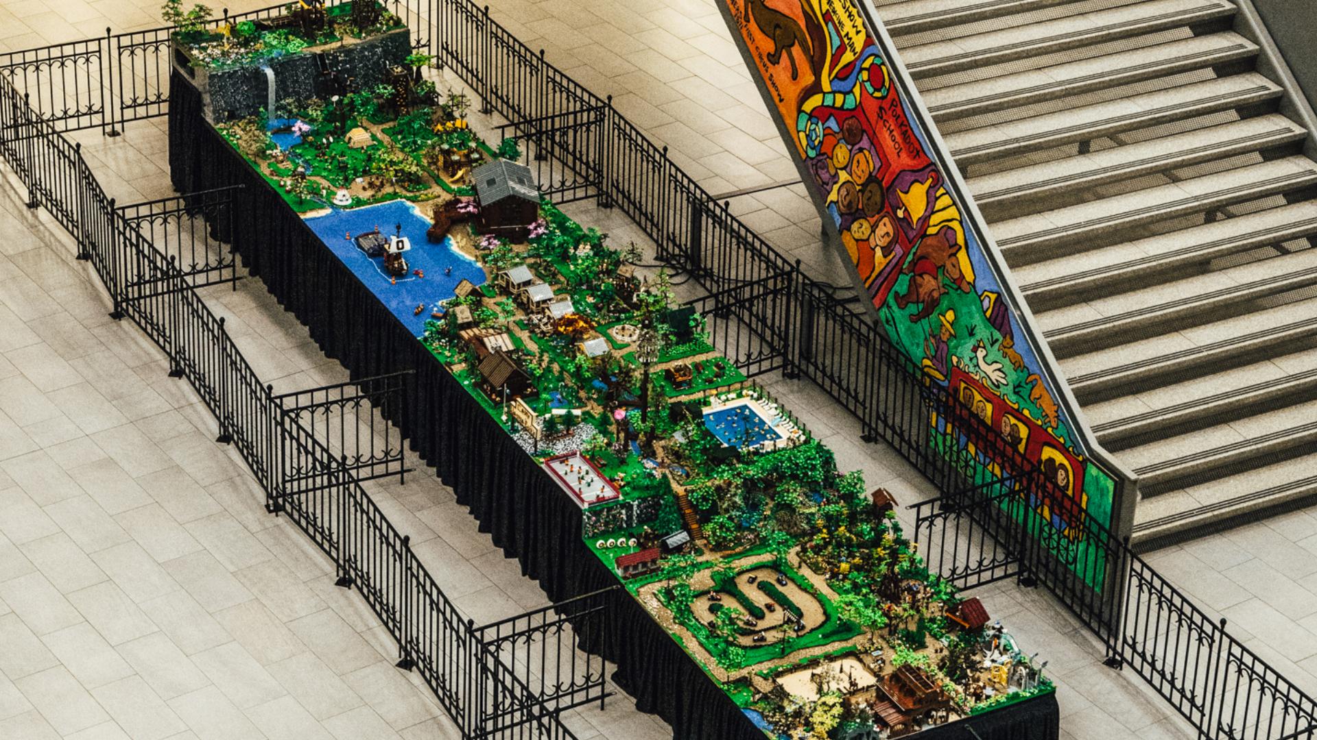Columbus Library reveals new camp-themed LEGO display | 10tv.com