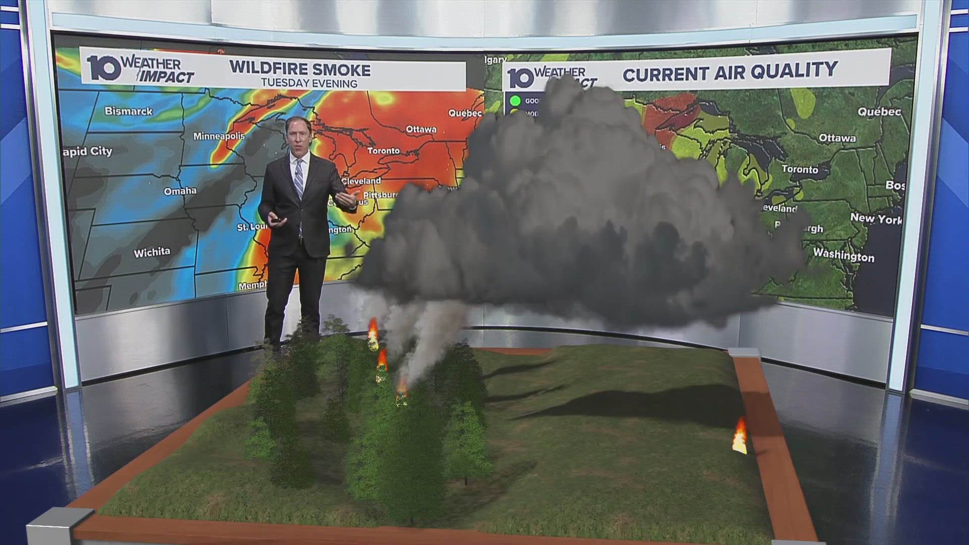 Wildfire smoke may have impacts on Ohio air quality | 10tv.com