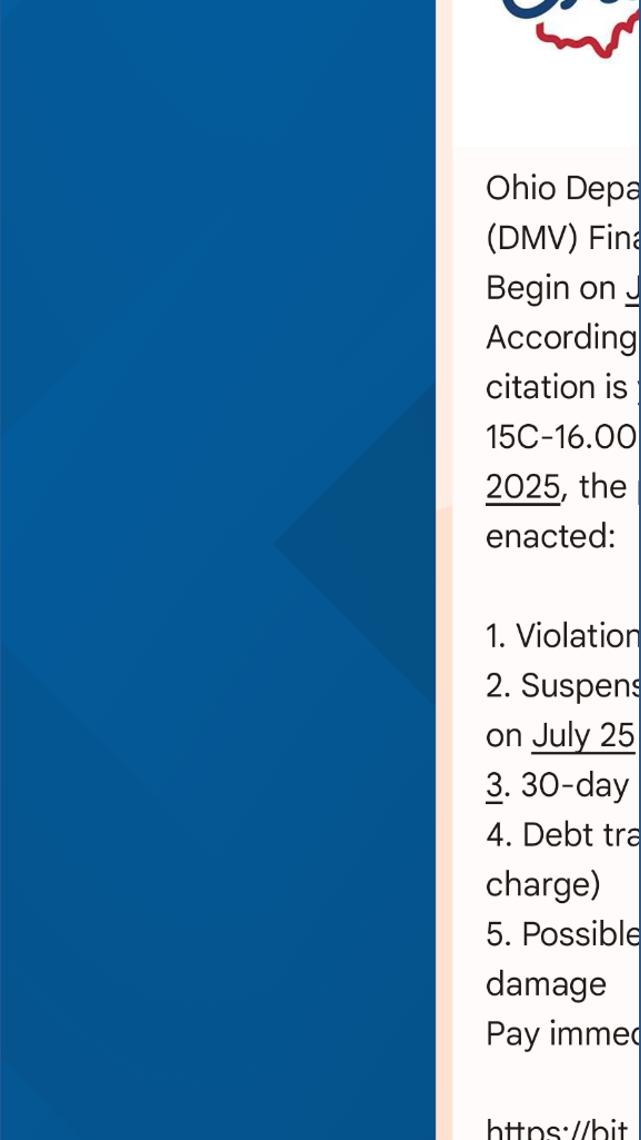 Ohio BMV warns against resurfacing traffic ticket scam | 10tv.com
