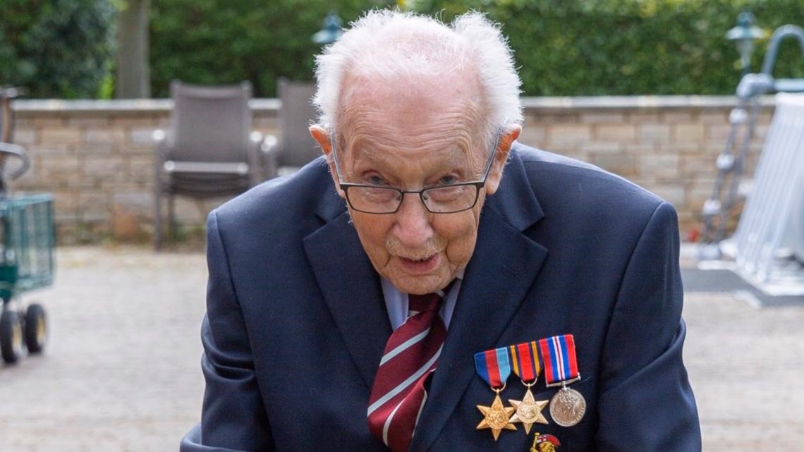 100-year-old WWII veteran who raised $40 million for health workers to ...