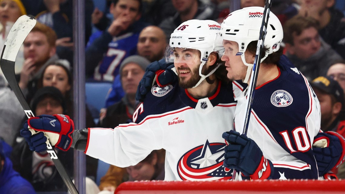 Marchenko scores hat trick in Blue Jackets' 9-4 win over Sabres | 10tv.com