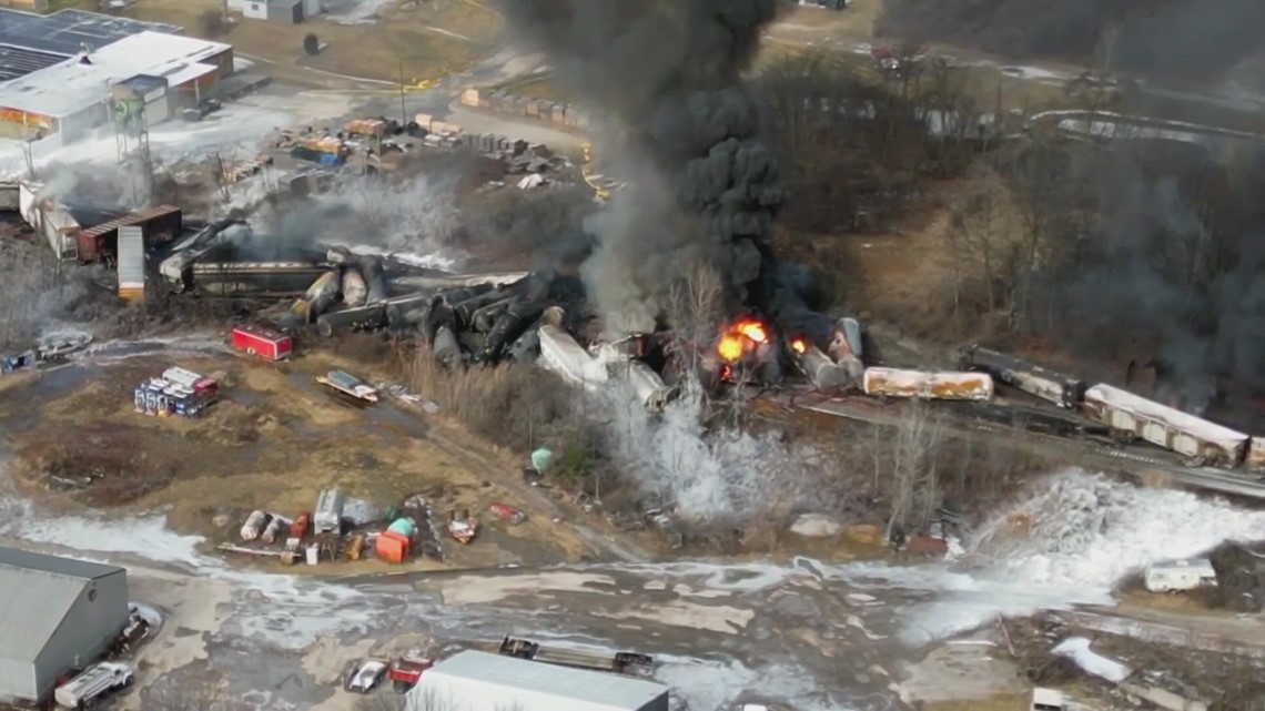 Toxic train derailment in East Palestine leaves looming questions ...