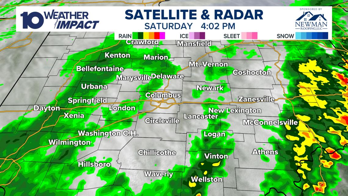 Storms move out of central Ohio Saturday evening | 10tv.com