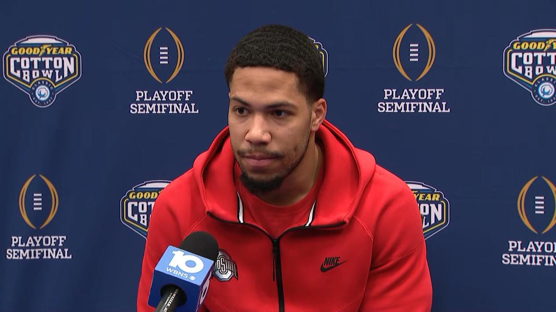 Cody Simon speaks ahead of the Cotton Bowl against Texas | 10tv.com