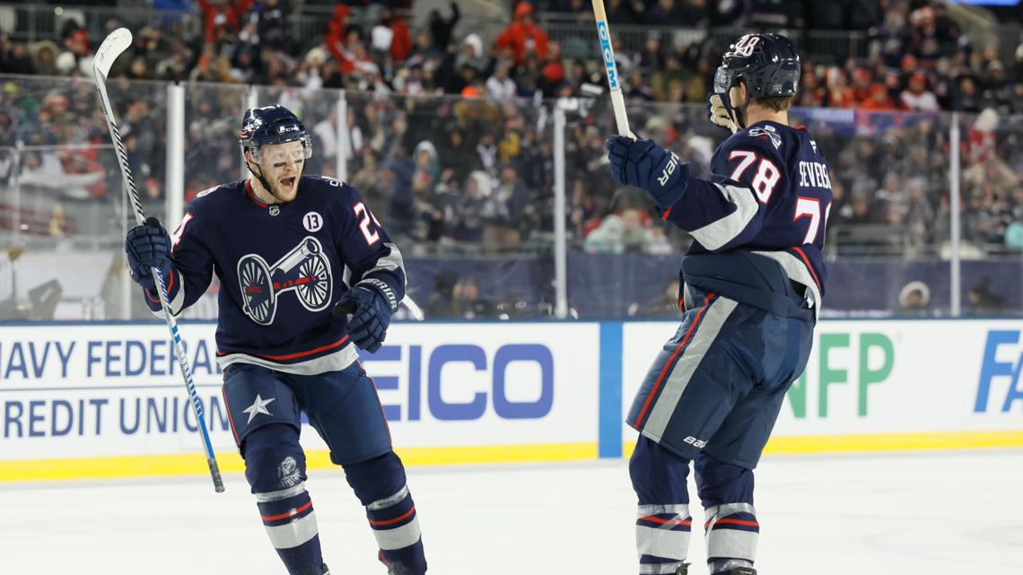 Blue Jackets beat Red Wings 5-3 in Stadium Series | 10tv.com