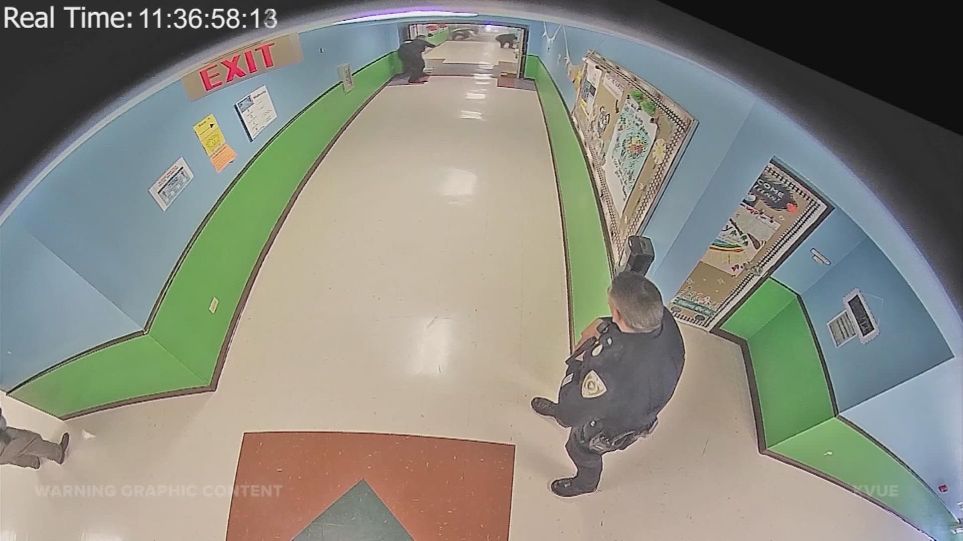 VIDEO: Hallway footage in Uvalde school shooting shows police response ...