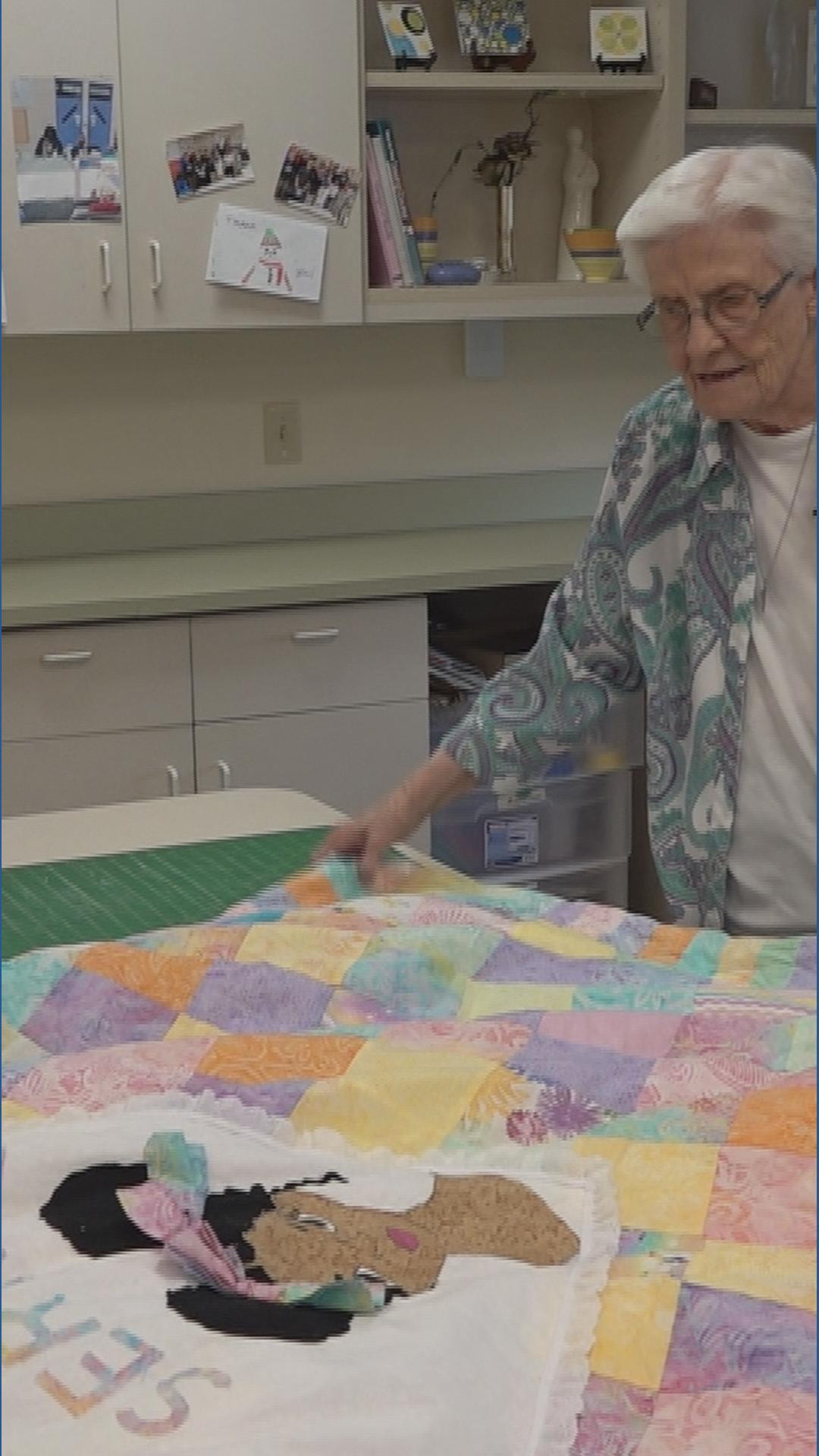 2 nuns in their 90s sewing warmth and kindness, giving back locally and ...