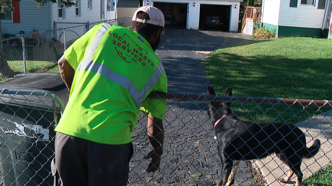 Columbus garbage man builds friendship with German Shepherd | 10tv.com