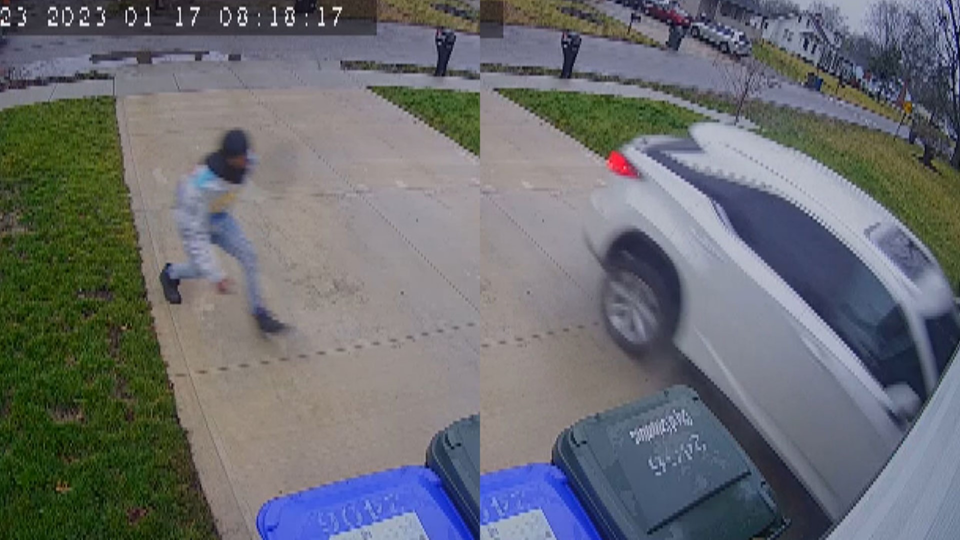 Security cameras capture teen suspect stealing vehicle with 1-year-old ...