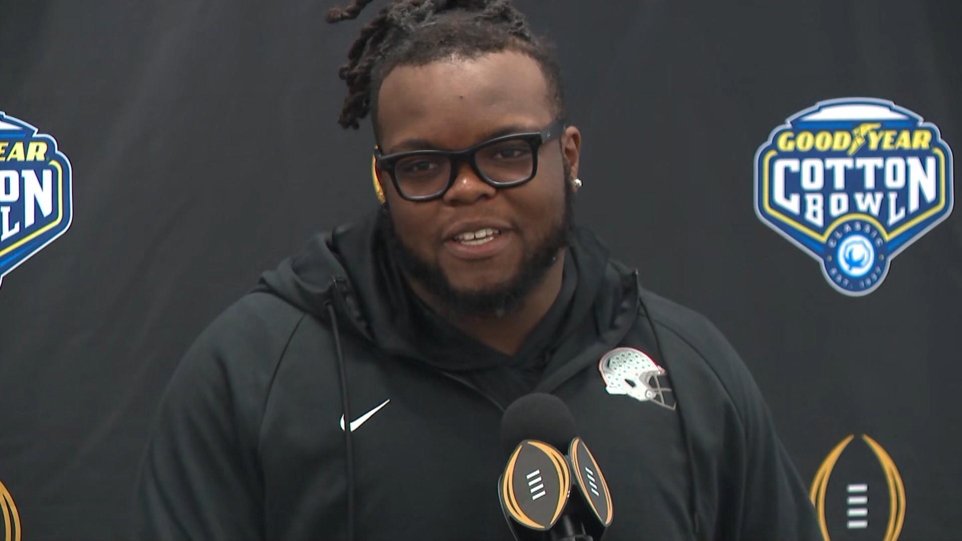 Kayden McDonald speaks ahead of Cotton Bowl | Ohio State vs. Miami ...