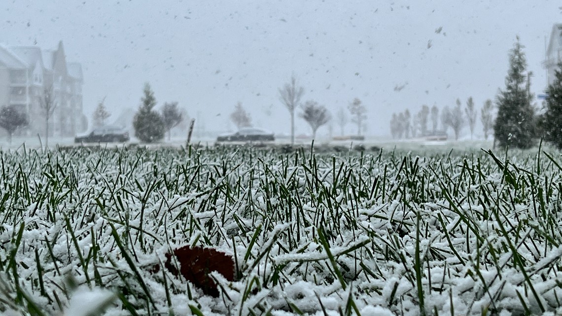 Central Ohio sees light, wet dusting of snow | 10tv.com