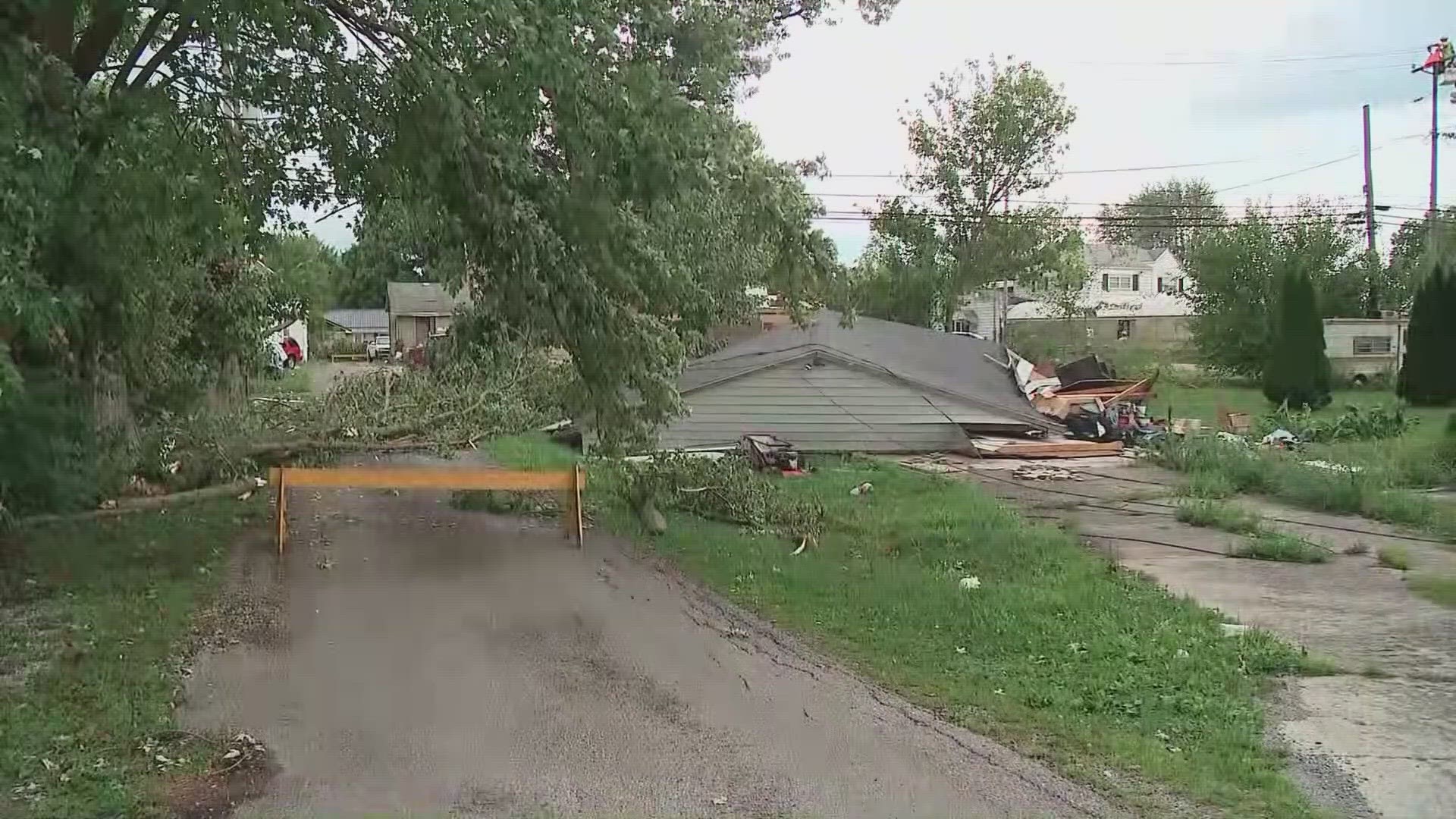 Severe weather in Kenton causes structural damage, down trees and power ...