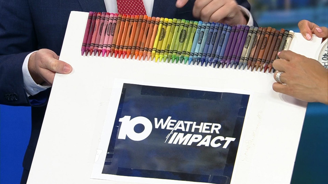 Extreme heat provides opportunity for art with crayons and posterboard ...
