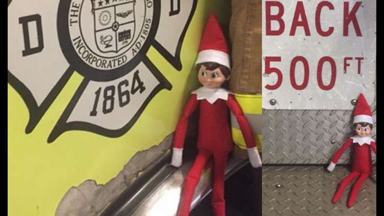 Ohio firefighters promote safety via Elf on the Shelf photos | 10tv.com