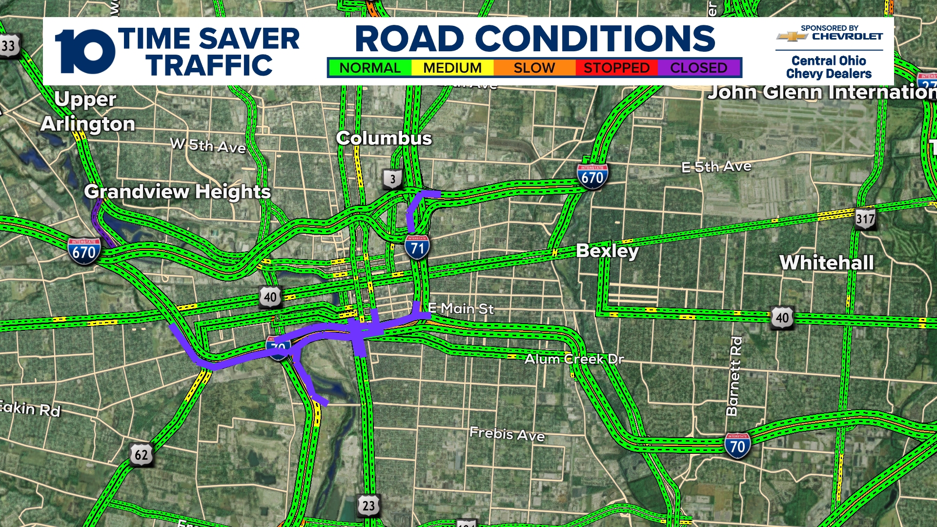 Multiple parts of downtown Columbus highways to close over the weekend ...